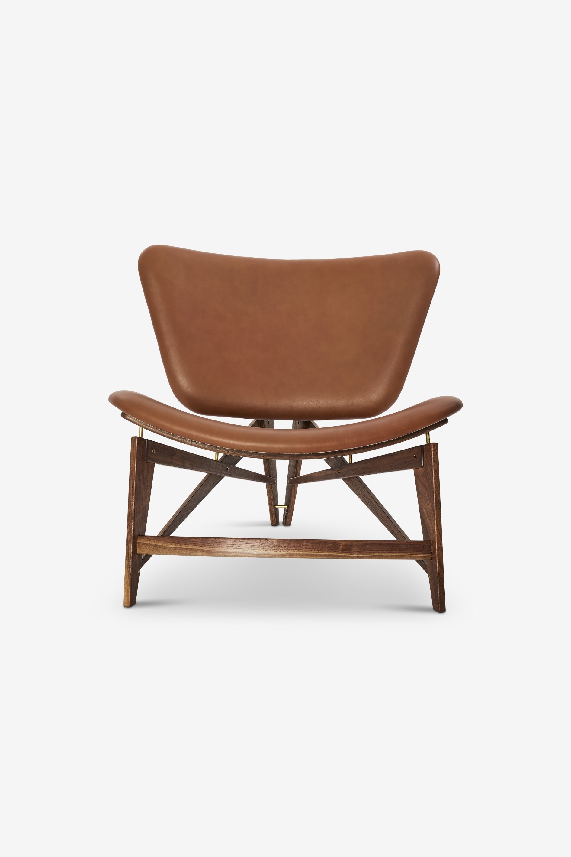 Lounge chair JN15 Leather and Walnut